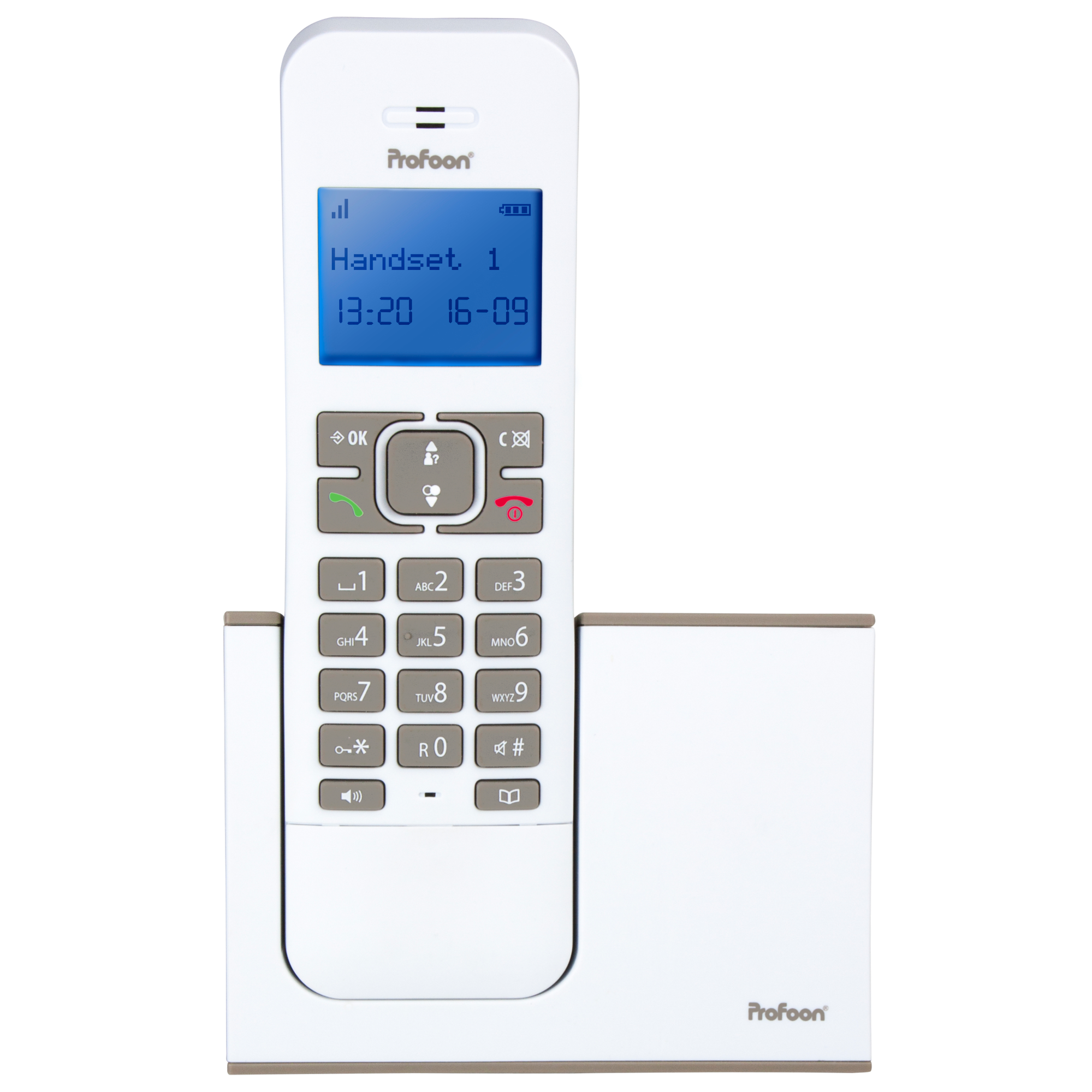 PROFOON PDX-8400TE | Schnurloses DECT-Telefon - Telefon mit 2 ...