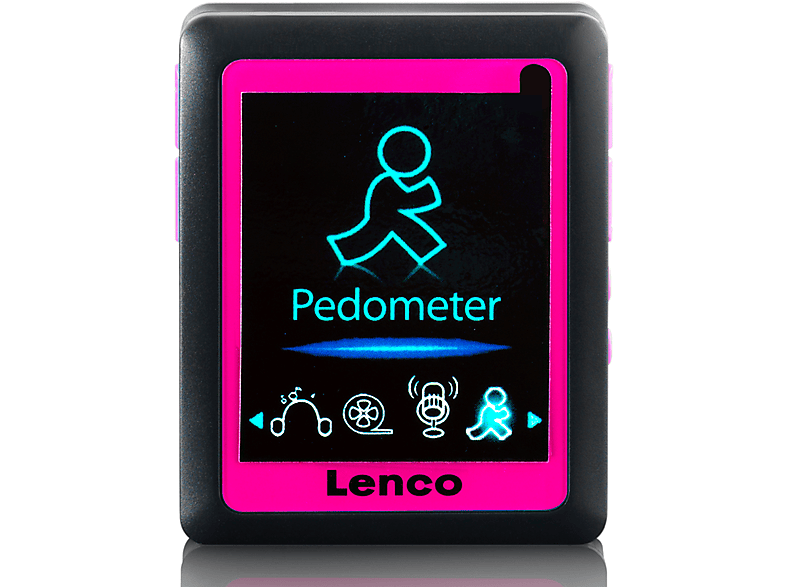 LENCO PODO-152 Pink MP4 Player 4 GB, Schwarz-Pink | MediaMarkt