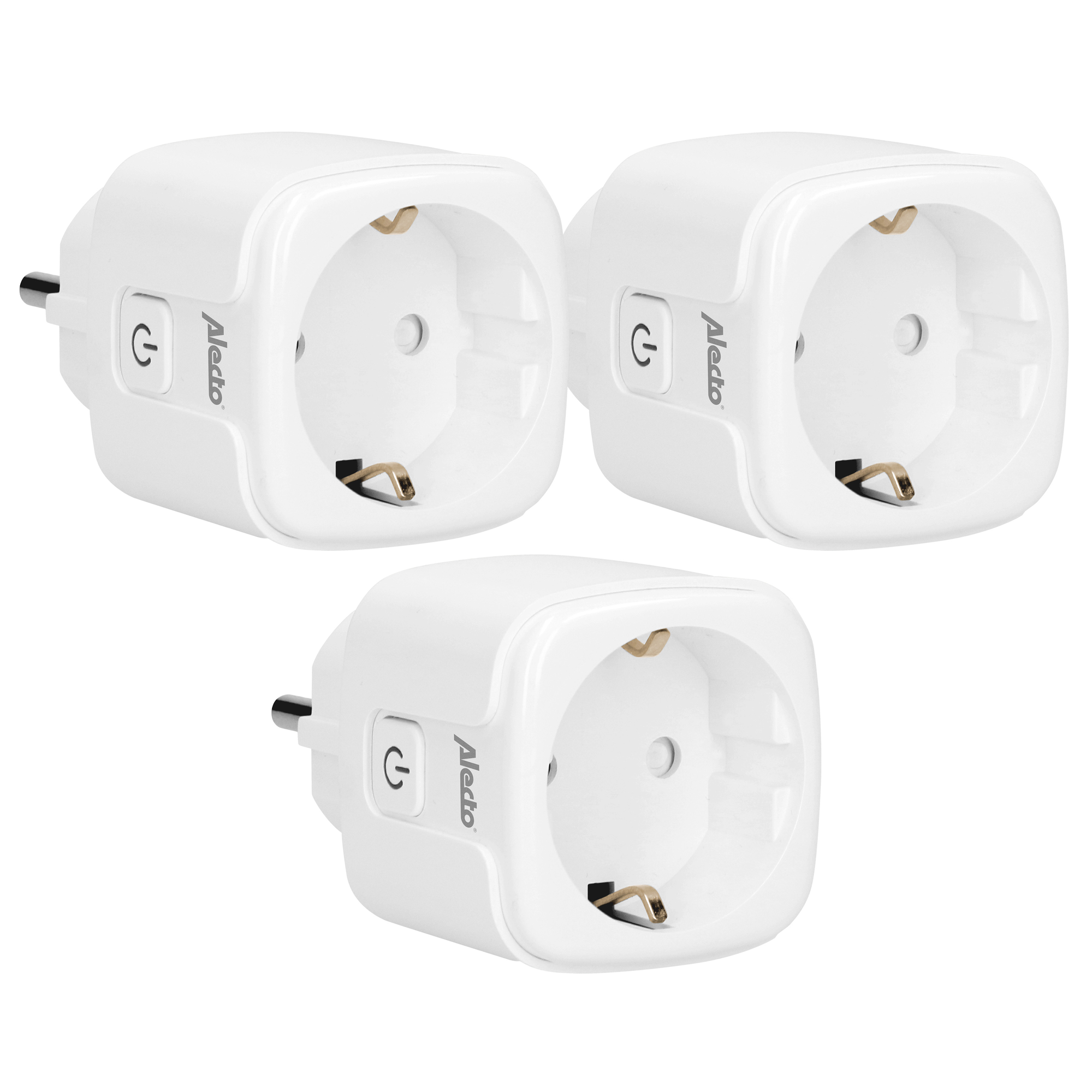 ALECTO SMART-PLUG20 TRIPLE | 3er Pack WLAN-Zwischenstecker mit ...