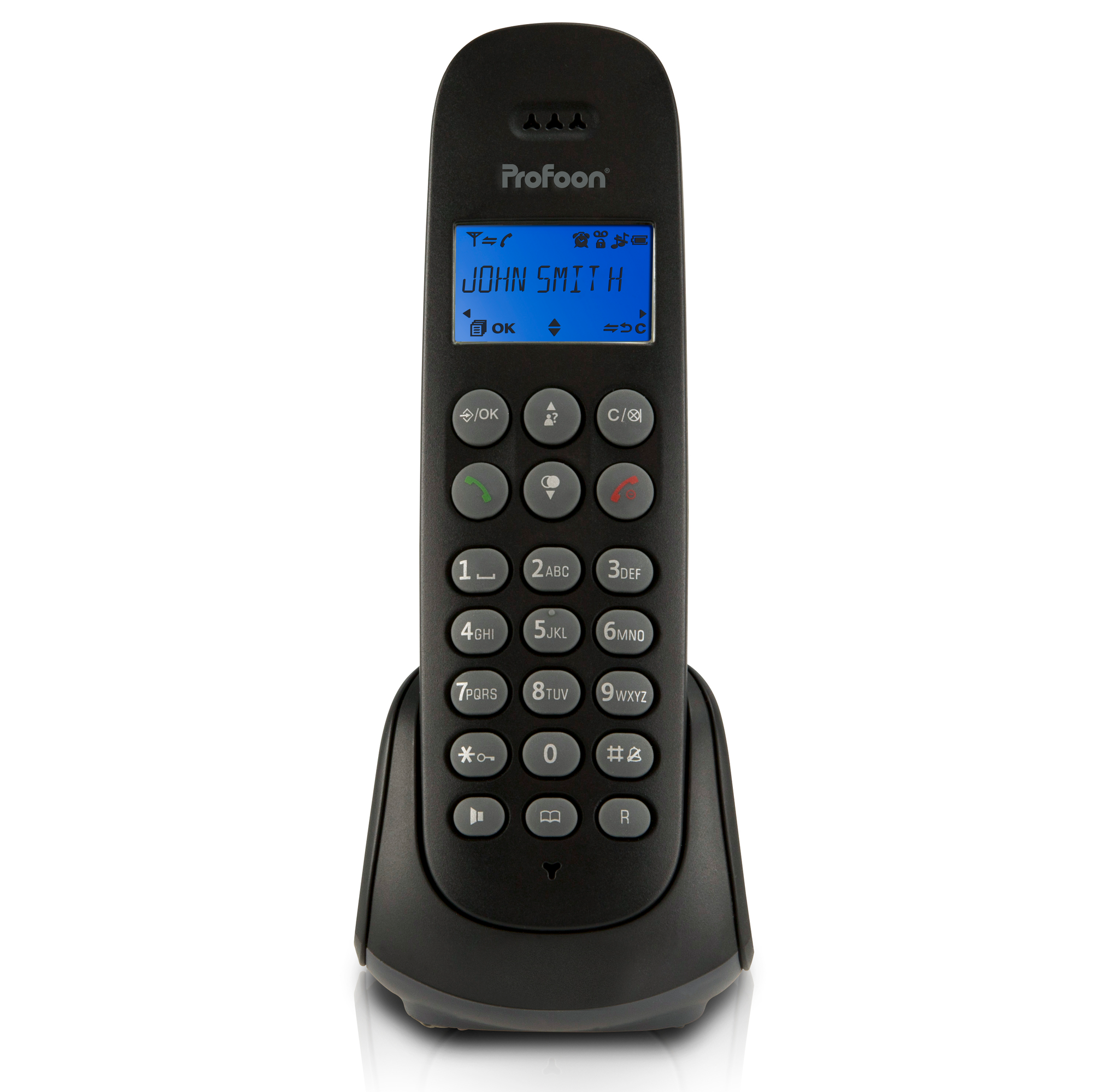PROFOON PDX-300 | schnurloses DECT Seniorentelefon mit beleuchtetem ...
