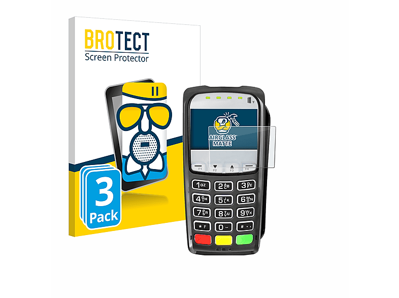 BROTECT 3x Airglass matte Schutzfolie(für ingenico Telium 2 iPP350 ...