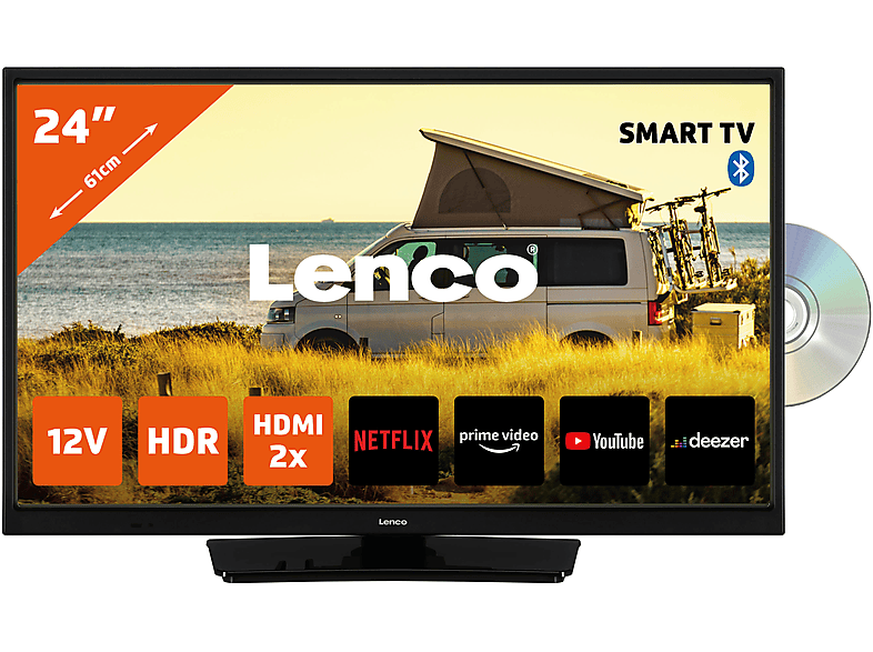 LENCO DVL-2483BK (V2) | Fernseher mit Bluetooth - LED TV (Flat, 24 Zoll ...
