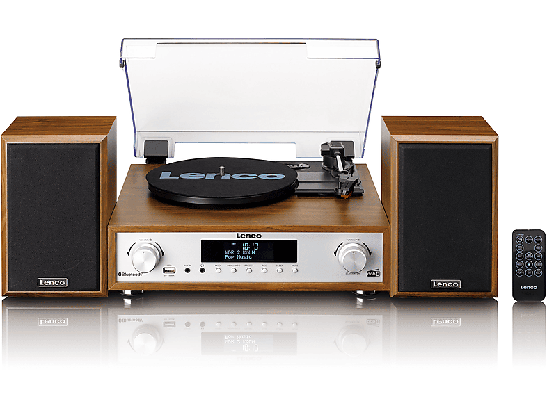 LENCO MC-160WD Hifi Stereo Set met Platenspeler Hout | MediaMarkt