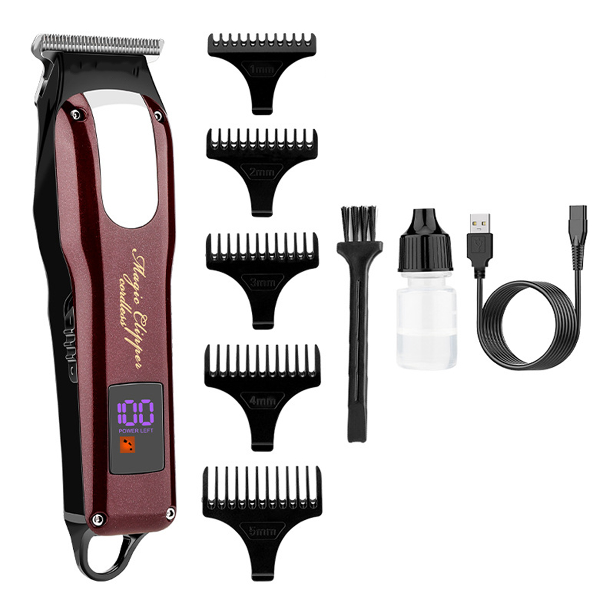 OOKURA LCD-Haarschneider Scharfe Schnitte starke Leistung intelligente ...