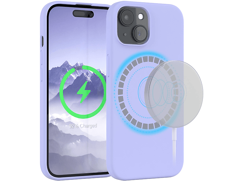 EAZY CASE Premium Silikon Handycase mit MagSafe, Backcover, Apple ...