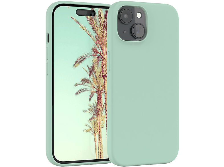 EAZY CASE Premium Silikon Handycase, Backcover, Apple, iPhone 15, Mint Grün | SATURN