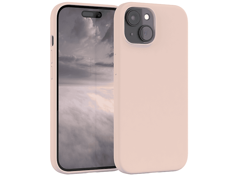 EAZY CASE Premium Silikon Handycase, Backcover, Apple, iPhone 15, Rosa ...