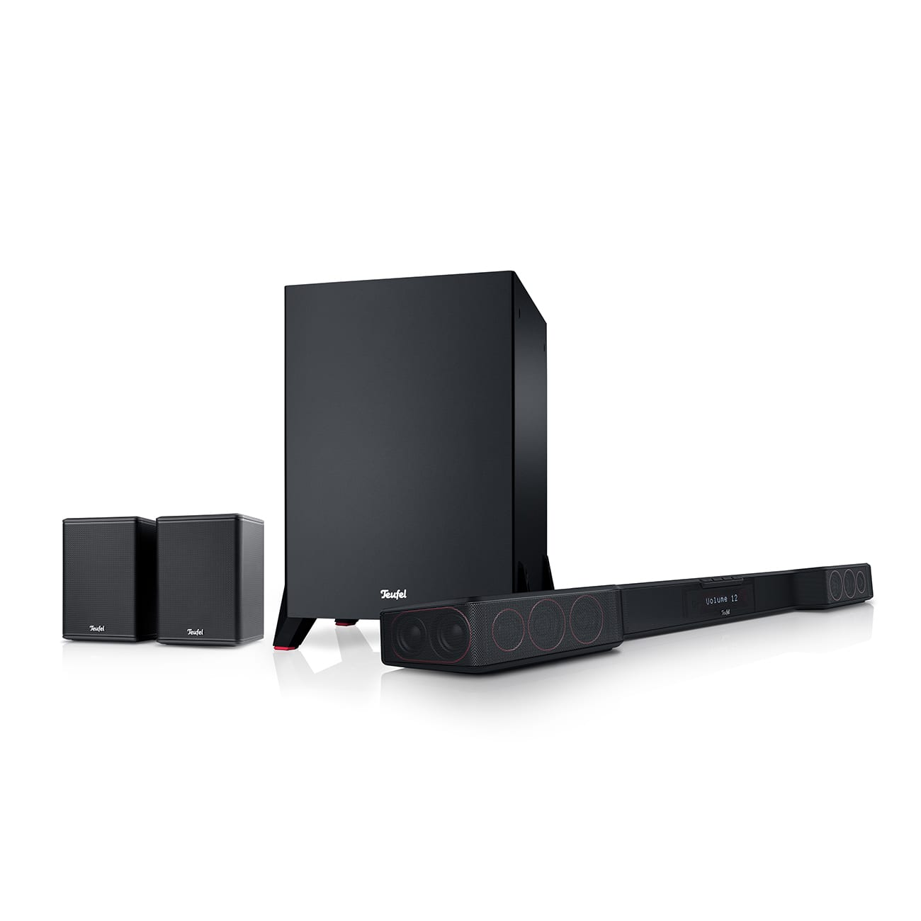 TEUFEL CINEBAR DUETT Surround Power Edition "4.1-Set", Soundbar ...