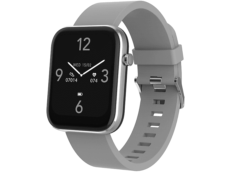 DENVER SW-182GR Smartwatch Kunststoff, silberKunststoff | MediaMarkt