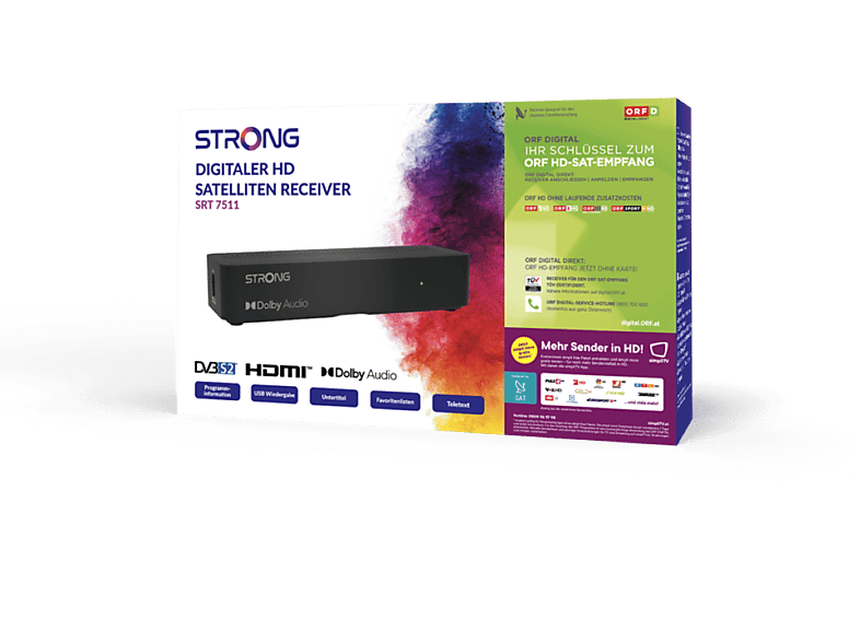 STRONG SRT 7511 HD Sat-Receiver (schwarz) | MediaMarkt