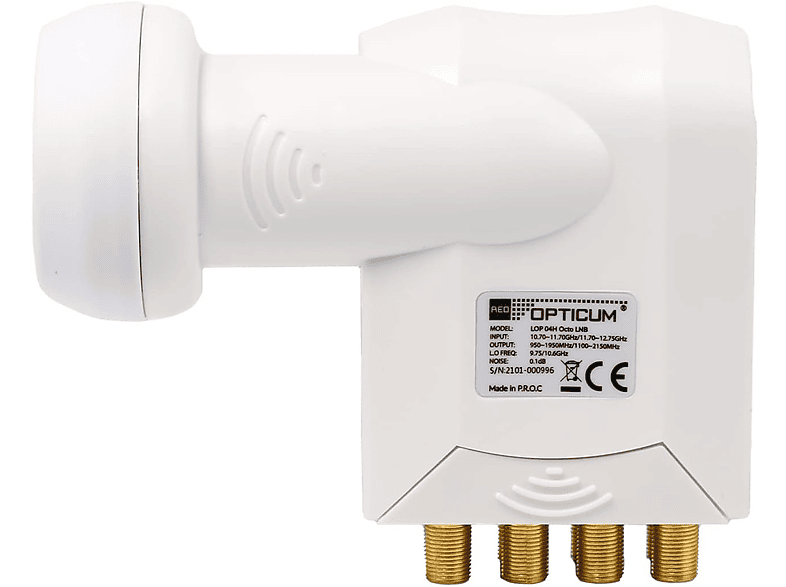 OPTICUM LOP 04H Octo LNB I hitze- & kältebeständiges LNB 8-fach, 0.1dB ...