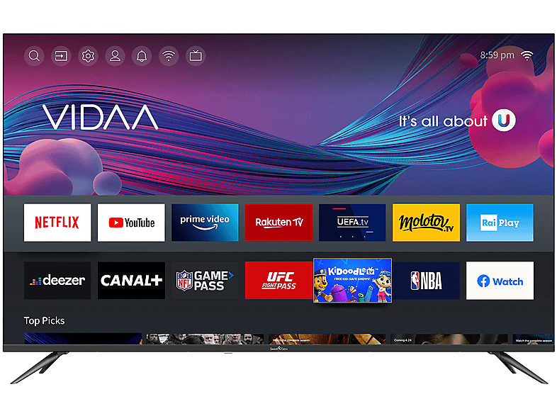 JTC S55U45500FLVM LED TV (Flat, 55 Zoll / 139 cm, UHD 4K, SMART TV, VIDAA) | MediaMarkt