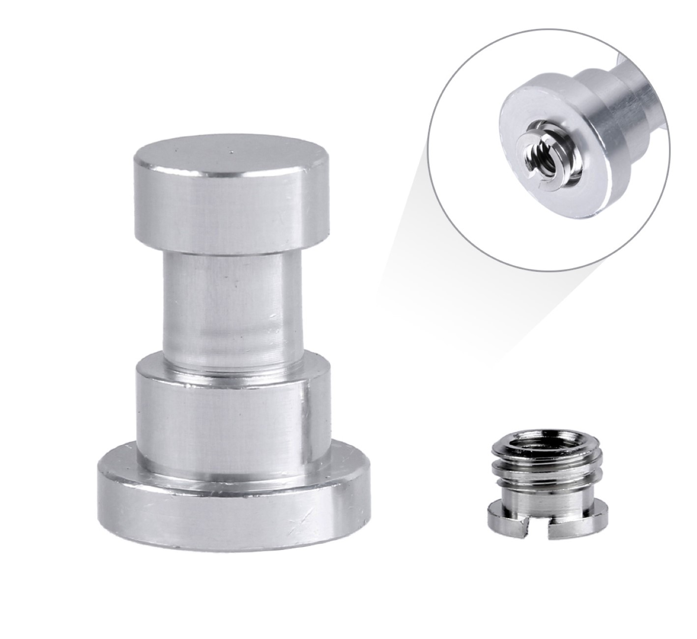 AYEX Spigot Adapter 1/4 bzw. 3/8 Zoll Innengewinde, Spigot Adapter ...
