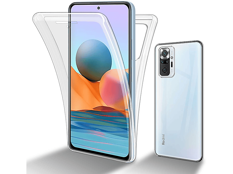 CADORABO TPU 360 Grad Case Hülle, Backcover, Xiaomi, RedMi NOTE 10 PRO ...
