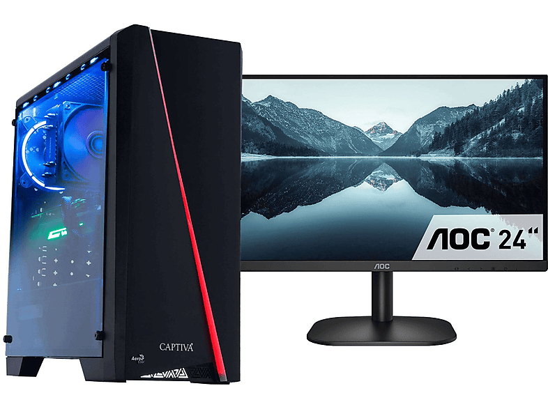 Pack PC gaming | CAPTIVA Advanced Gaming I75-556 TFT Bundle, Intel ...