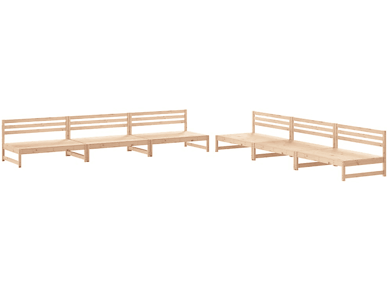 VIDAXL 3186606 Gartentisch- und Stuhlset, Natur | MediaMarkt