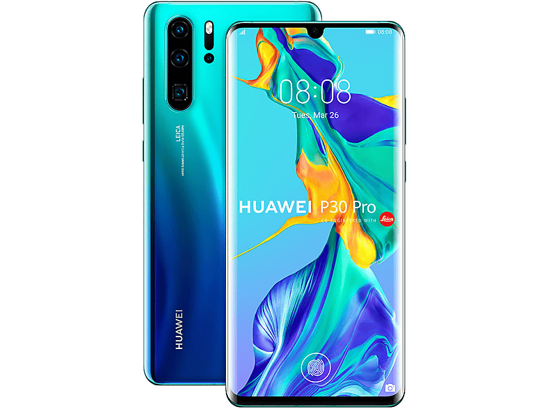 Móvil | HUAWEI P30 Pro, Azul, 128 GB, 6 GB RAM, 6,47 ", HiSilicon Kirin 980 (2x2.6 GHz Cortex ...