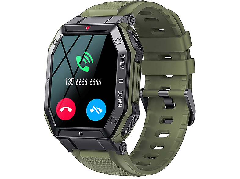 NEVEANCE optischer Sensor Smartwatch Kieselgel, Grün | MediaMarkt