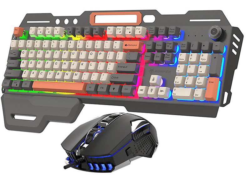 KINSI K90, Tastatur Maus Set, Blau | MediaMarkt