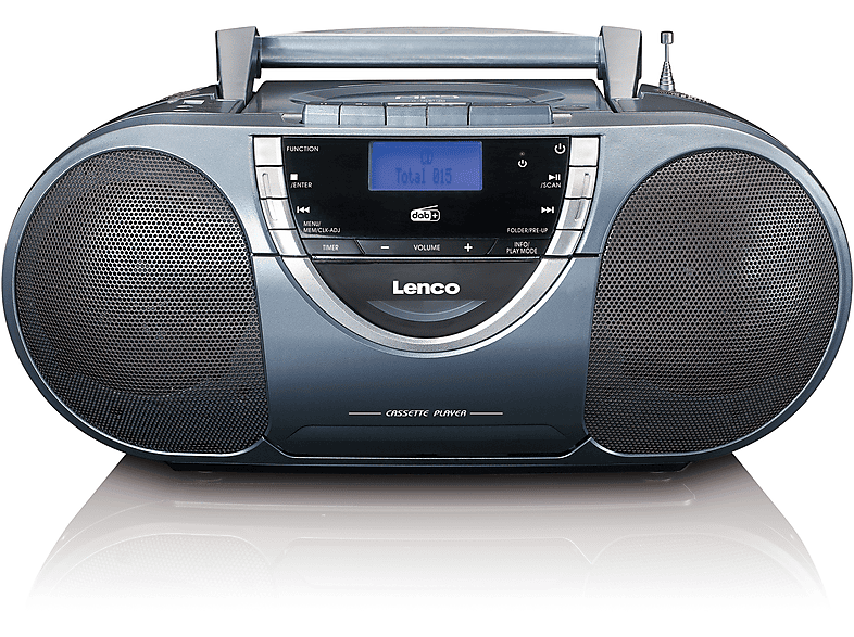 LENCO SCD-6800GY Radiorecorder, Silber | MediaMarkt