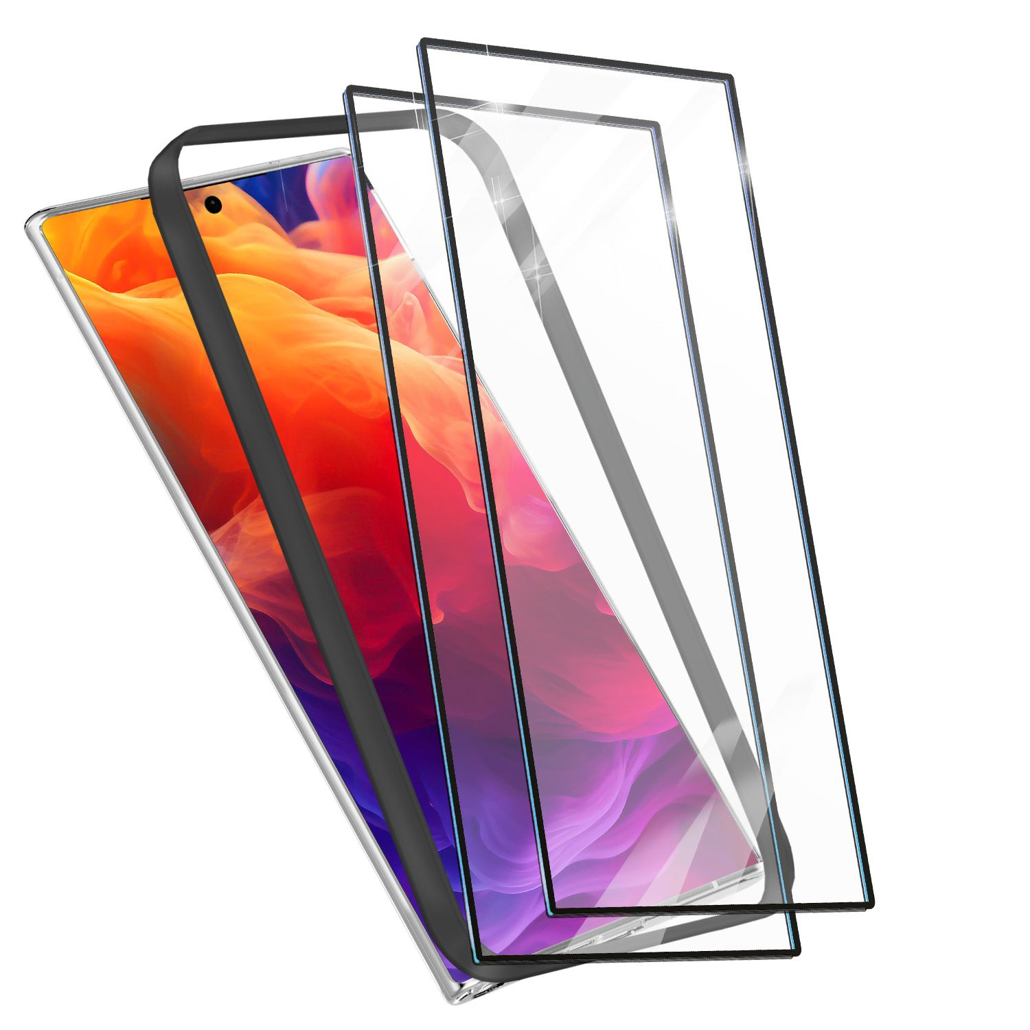 NALIA 2x Schutzglas & 1x Applikator Displayschutz(für Samsung Galaxy ...