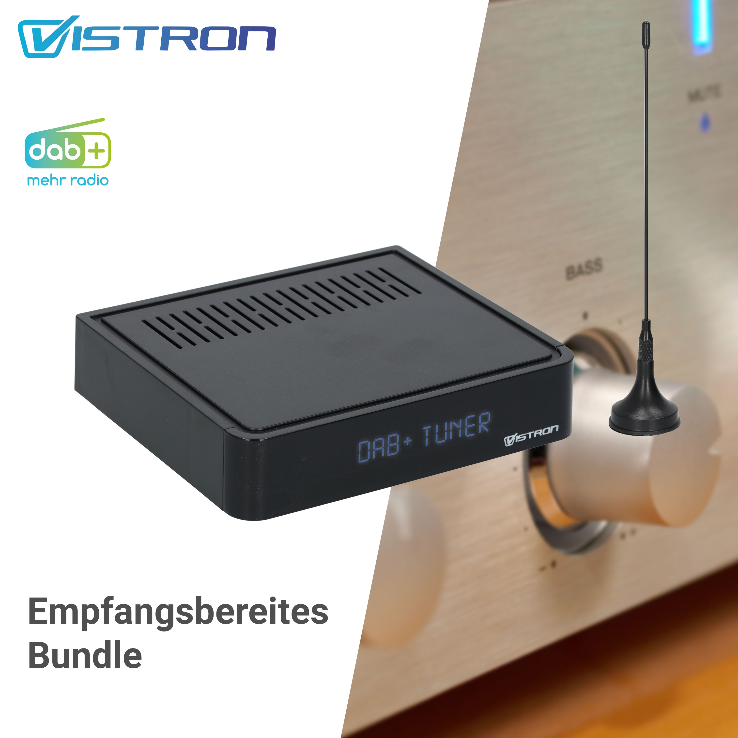 VISTRON YOUTUNE1 Digitaler DAB+ Radiotuner, DAB+, Black | MediaMarkt