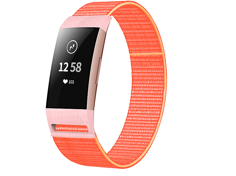 STRAP-IT© Armband, Ersatzarmband, Fitbit, Charge 4, Orange | MediaMarkt