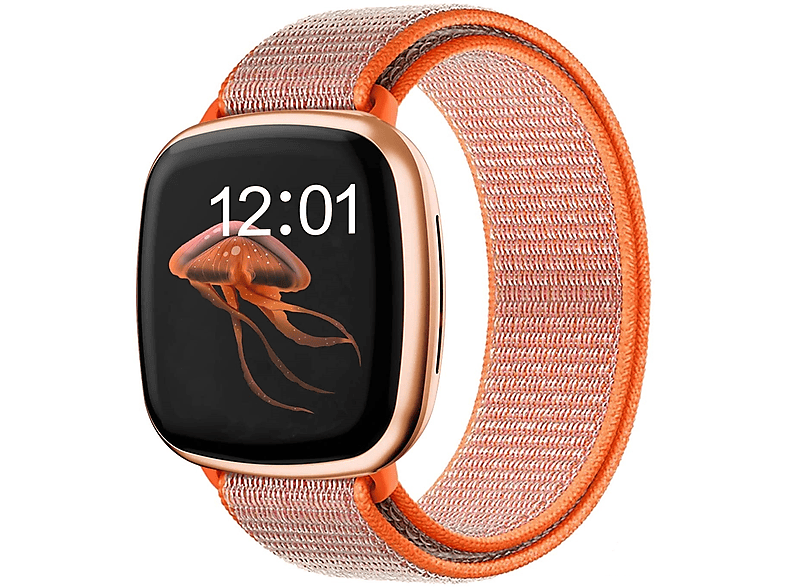 STRAP-IT© Sense, Ersatzarmband, Fitbit, Sense, Orange | SATURN