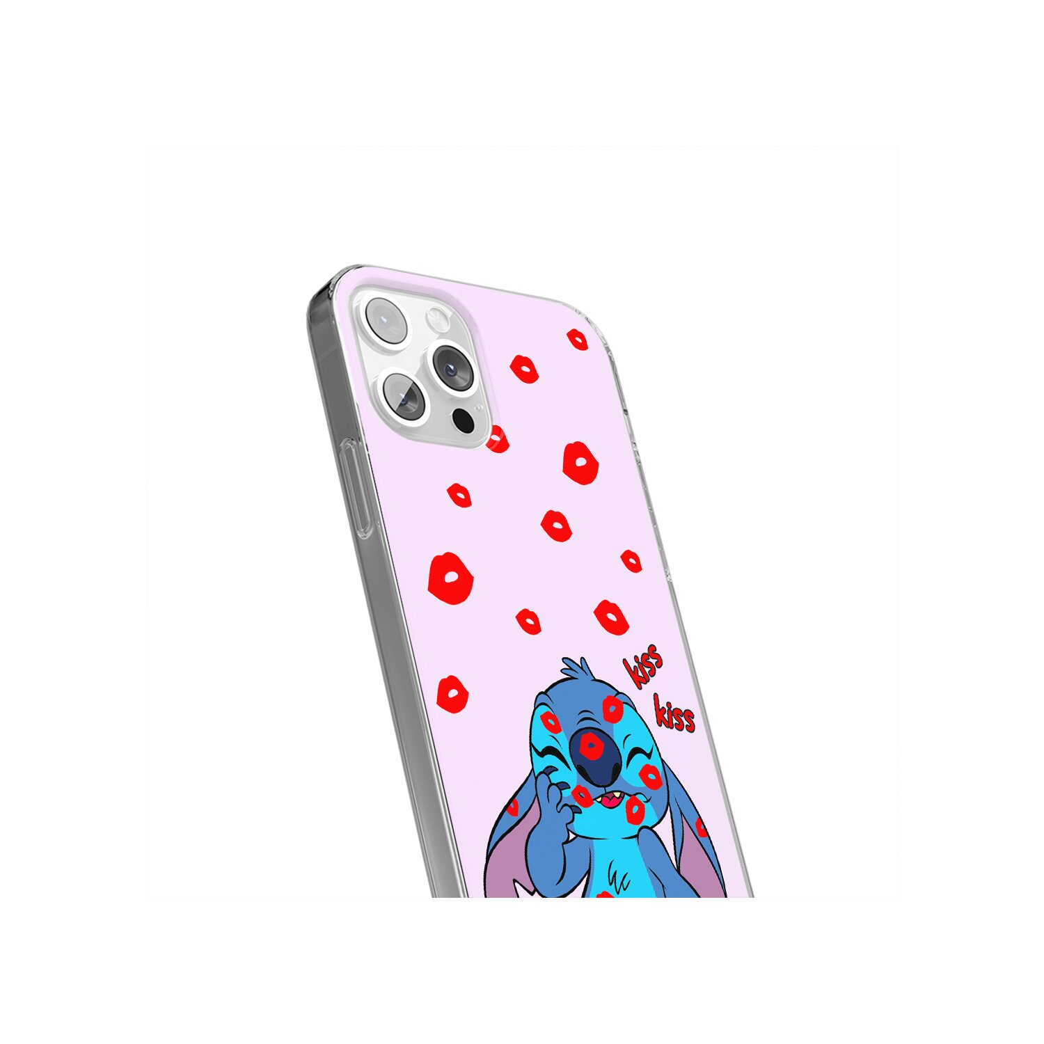 DISNEY Stitch-017 Full Print, Backcover, Apple, iPhone 13 Mini, Pink ...