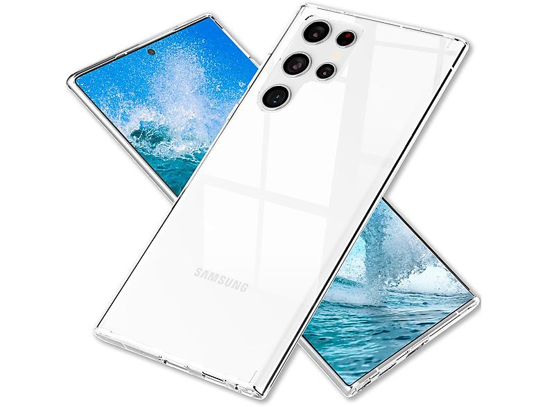 NALIA Klare Transparente Hybrid Hülle, Backcover, Samsung, Galaxy S24 ...