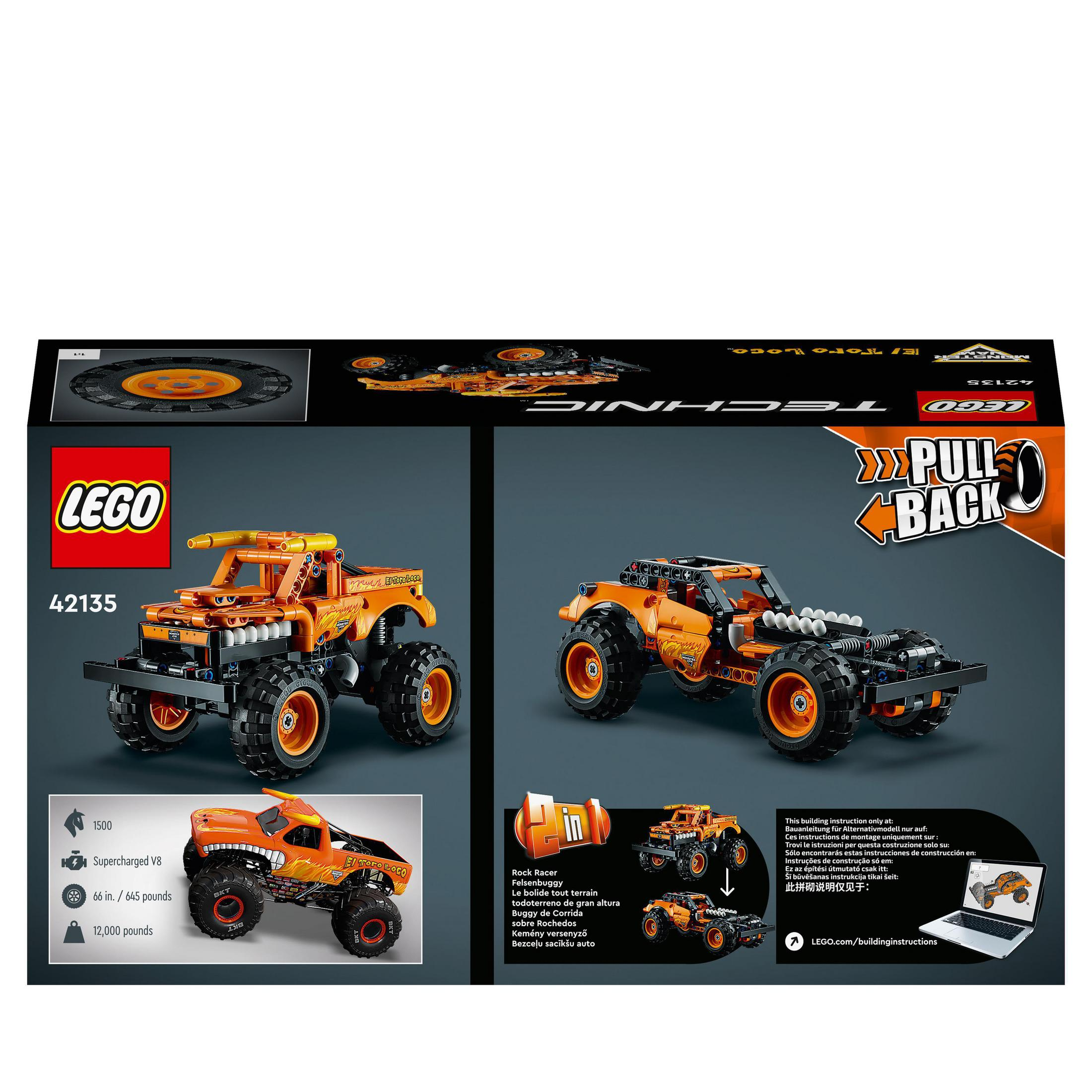 COSTRUZIONI LEGO 42135 Technic | Monster Jam El Toro Loco | MediaWorld.it