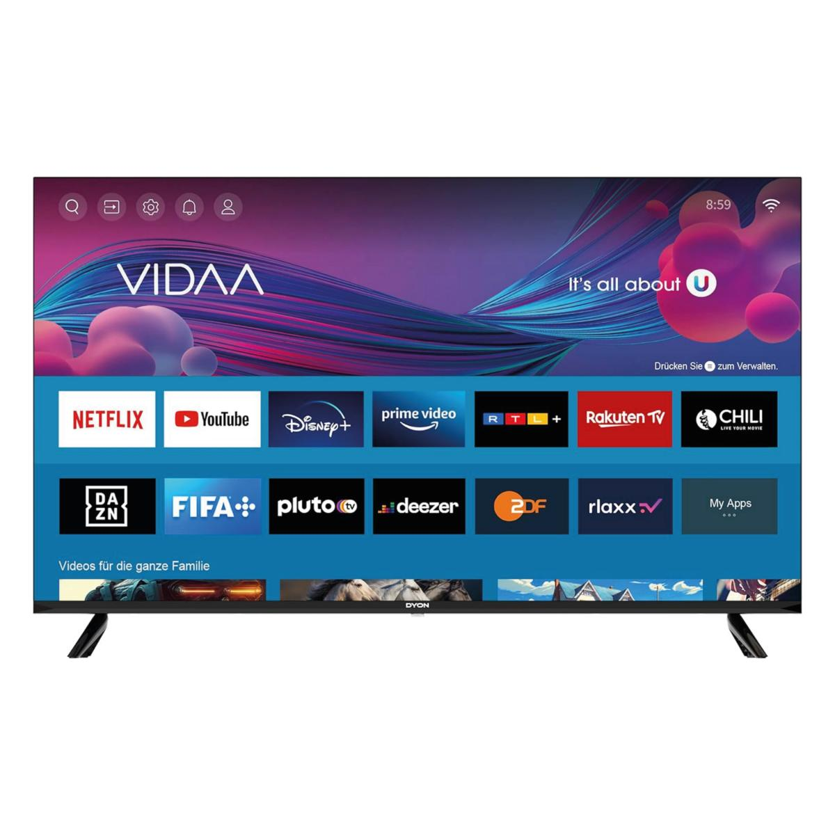 DYON Movie Smart 40 VX-2 LED TV (Flat, 40 Zoll / 100 cm, Full-HD, SMART ...