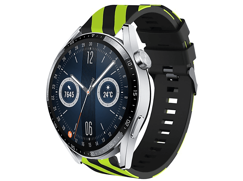 STRAP-IT© siliconen band geschikt voor Watch GT 3 46mm Smartwatch ...