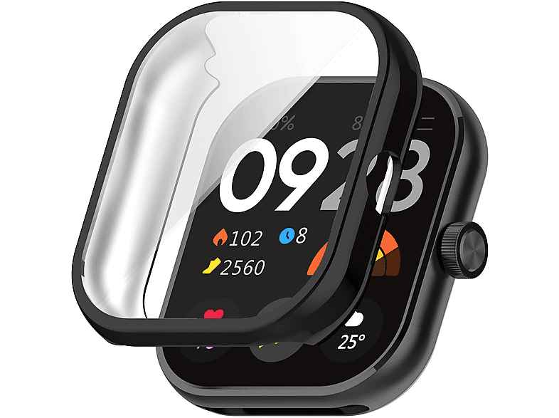 STRAP-IT© TPU case geschikt voor Mi Watch Smartwatch cover Zwart ...