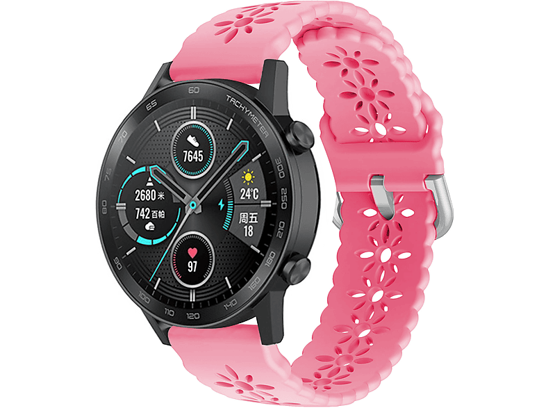 STRAP-IT© Magic Watch 2, Ersatzarmband, Honor, Magic Watch 2, Rosa | SATURN
