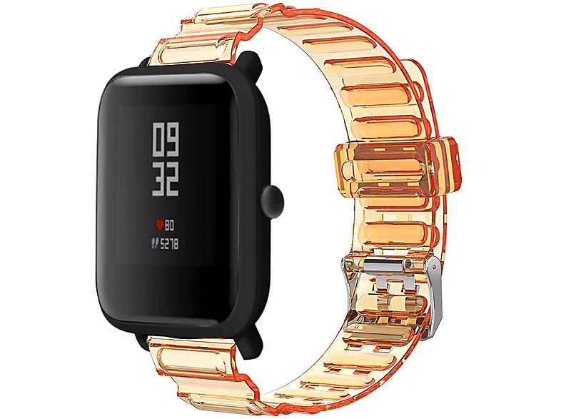 STRAP-IT© Amazfit Bip, Ersatzarmband, Xiaomi, Amazfit Bip, Orange ...