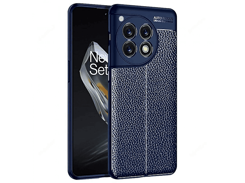 CASEONLINE Ledermuster, Backcover, OnePlus, 12, Blau | SATURN