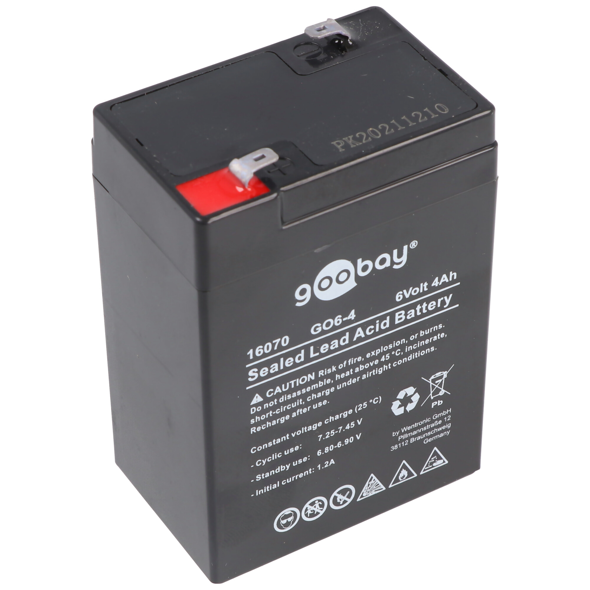 GOOBAY GO6-4 (4000 mAh, 6 V) - Faston (4,8 mm) Batterij | MediaMarkt