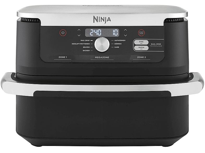 NINJA AF 500 DE FOODI FLEX DRAWER Heißluftfritteuse 2470 Watt Schwarz ...