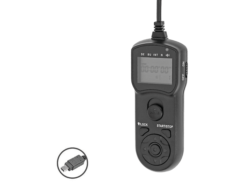 AYEX JJC TM-M, Timer Fernauslöser, schwarz, passend für Nikon DC2 z.B ...
