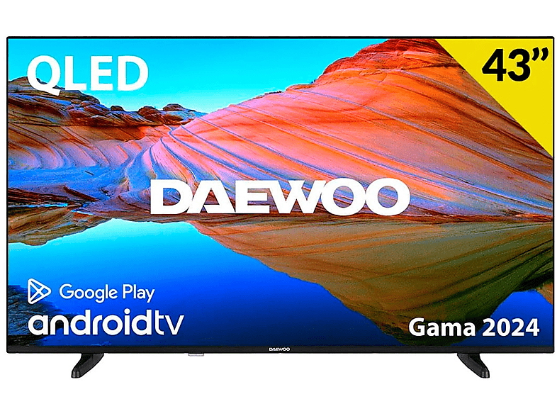TV QLED 43" | DAEWOO 43DM62QA, UHD 4K, Processor, Smart TV, Not available | MediaMarkt