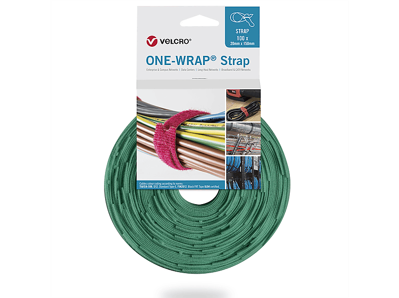 VELCRO One Wrap® band 20 mm x 330 mm, 100 stuks Klettband | MediaMarkt