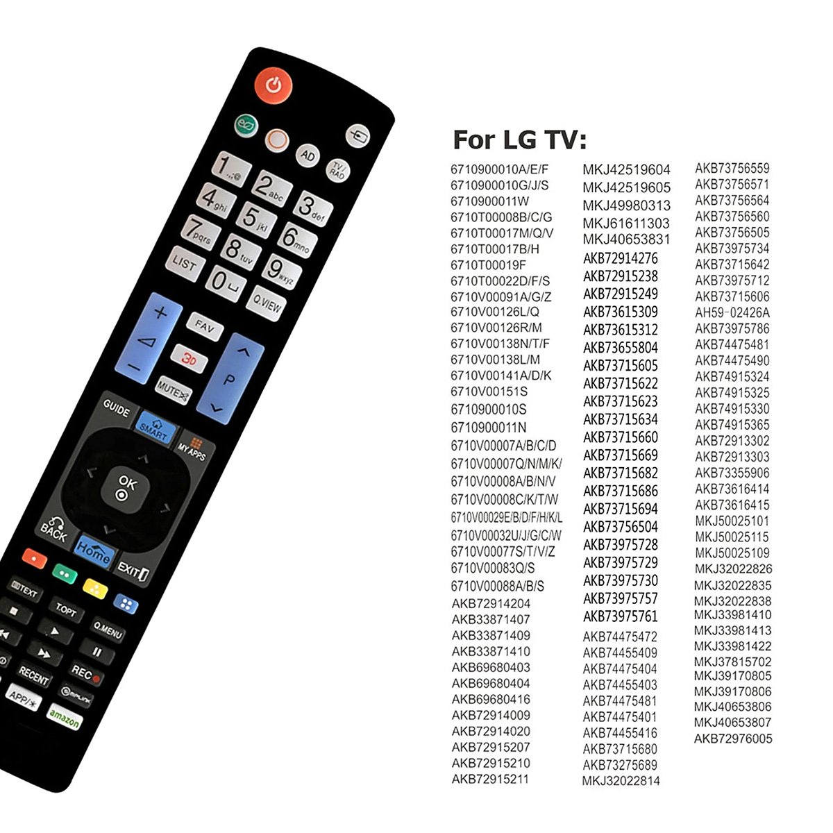Mando a distancia universal para televisores LG, Teclas acceso NETFLIX ...