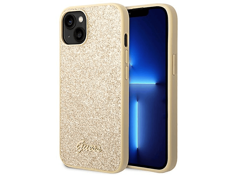 GUESS Glitter Script Collection Design Hülle, Backcover, Apple, iPhone ...