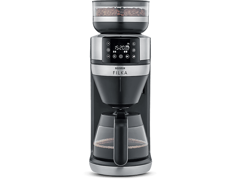 SEVERIN KA 4850 Koffiezetapparaat geborsteldmatzilverzwart | MediaMarkt