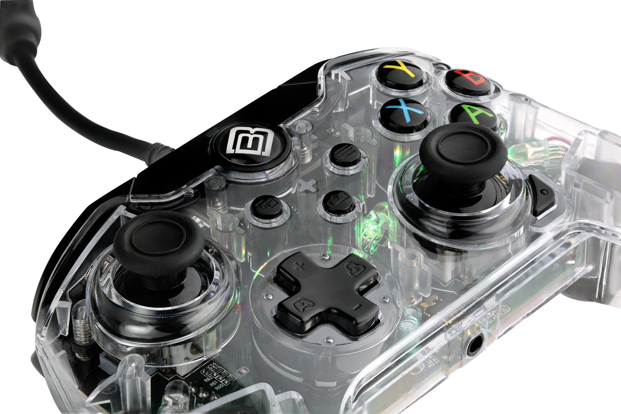 BOOSTBOXX Gamepad LUX Wired RGB, Controller, Transparent | SATURN