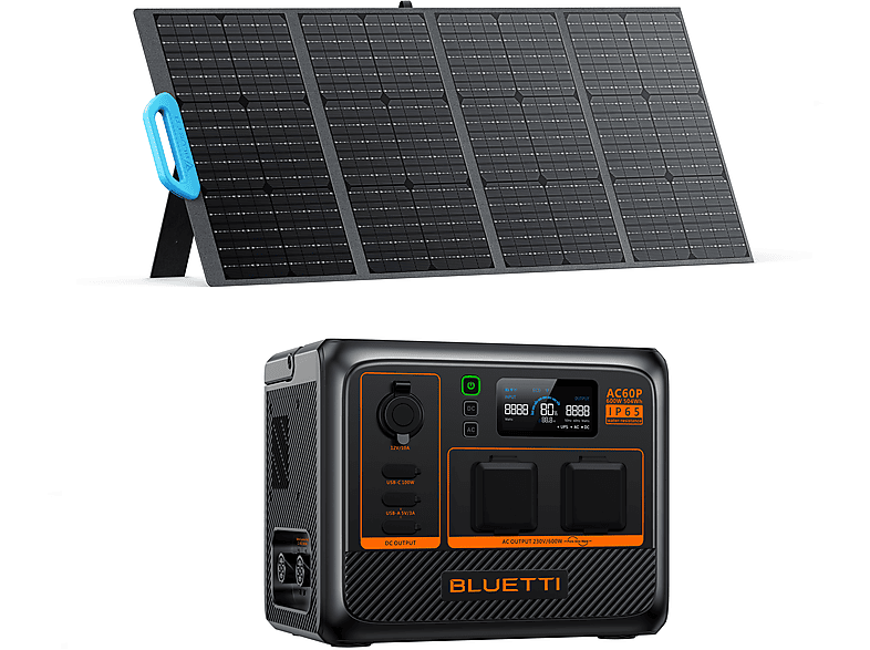 BLUETTI AC60P IP65 mit PV120 Power Station | MediaMarkt