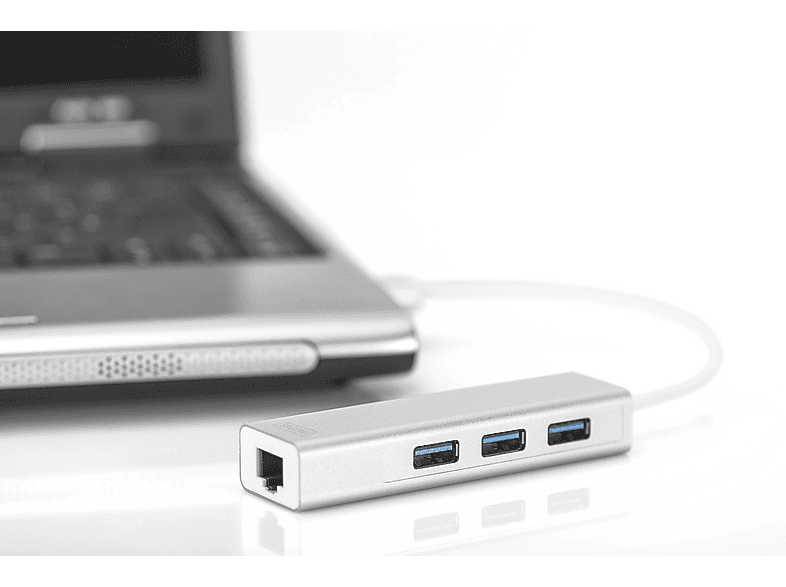 DIGITUS DA-70250-1, Hub USB, Weiß | MediaMarkt