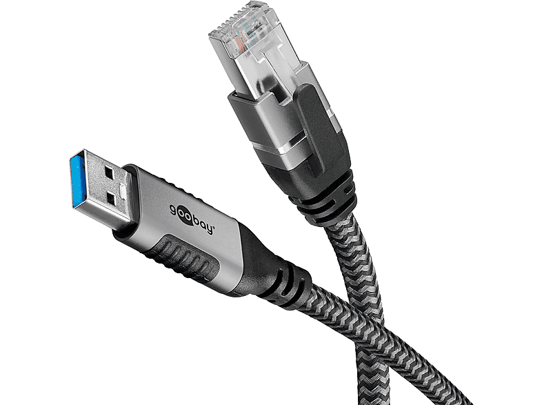 GOOBAY Ethernet-Kabel CAT6 USB-A 3.0 auf RJ45 1,5m, Netzwerk-Kabel | SATURN