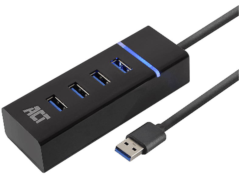 ACT AC6300 SuperSpeed, USB Hub, Schwarz | SATURN
